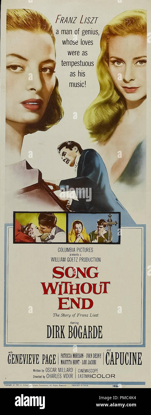 Capucine, Song Without End (Columbia, 1960). Poster File Reference ...