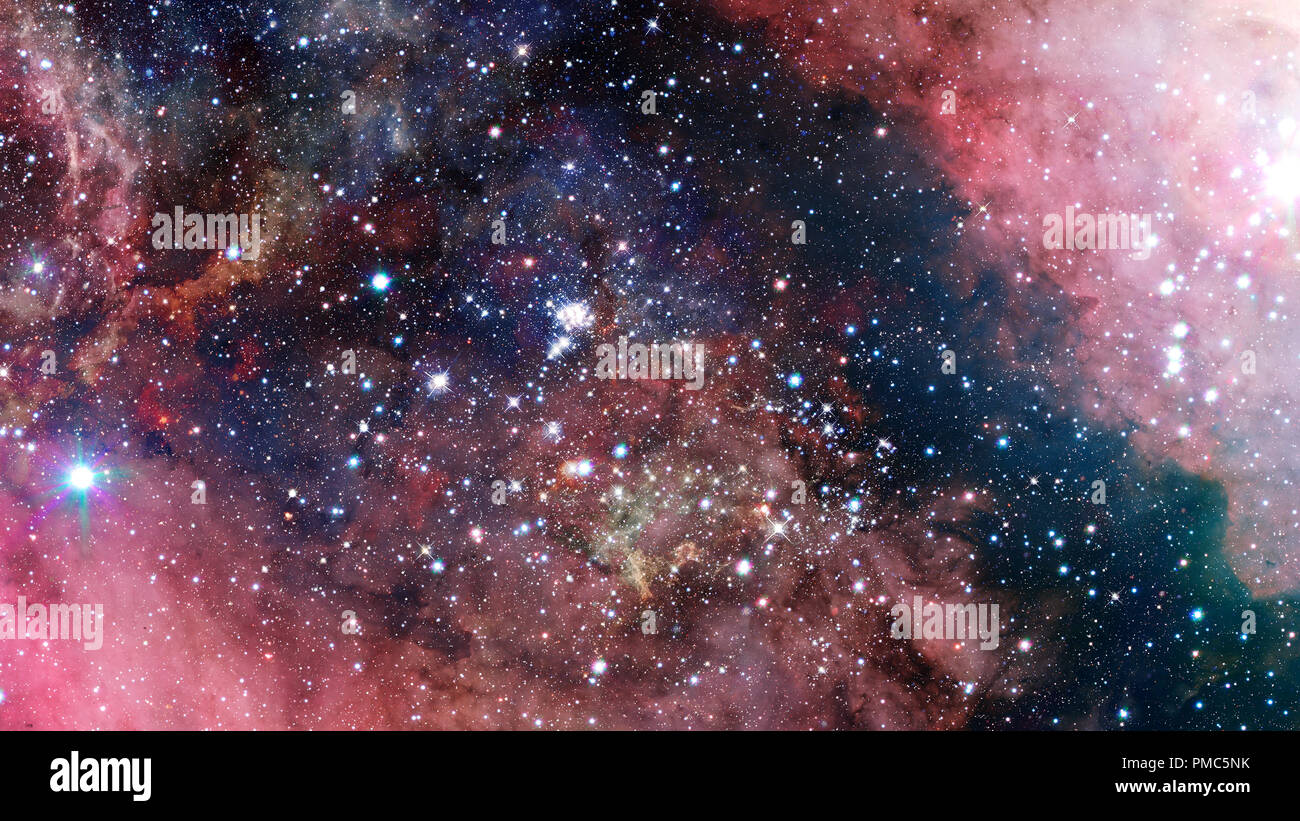 Dark nebula and stars in space. Elements of this image furnished by ...