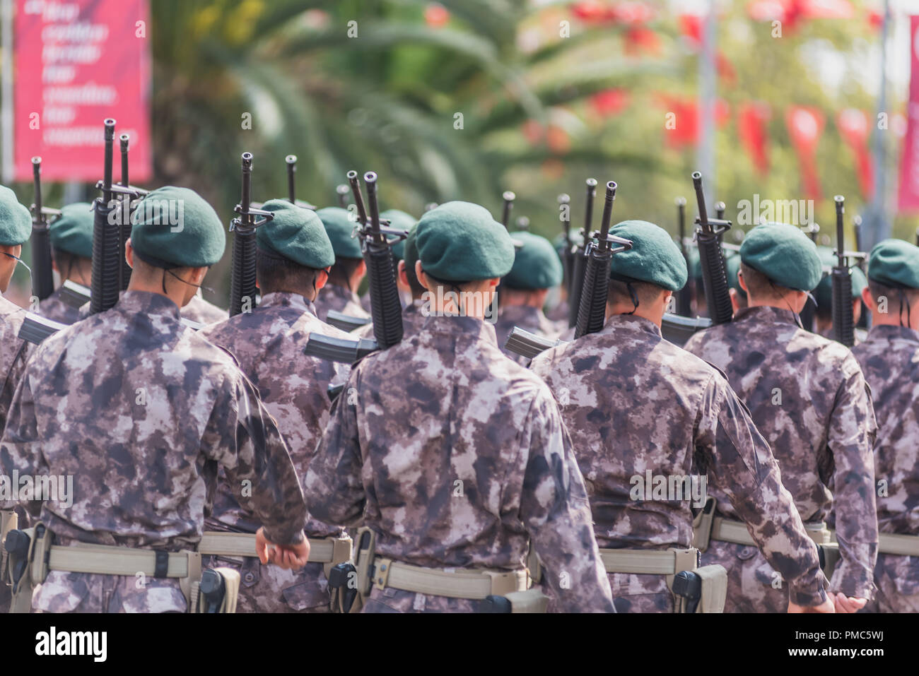 Turkish police special operations march for Military parade at Turkish ...