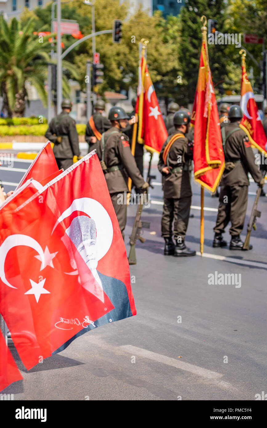 Turkish military istanbul flag parade hi-res stock photography and ...