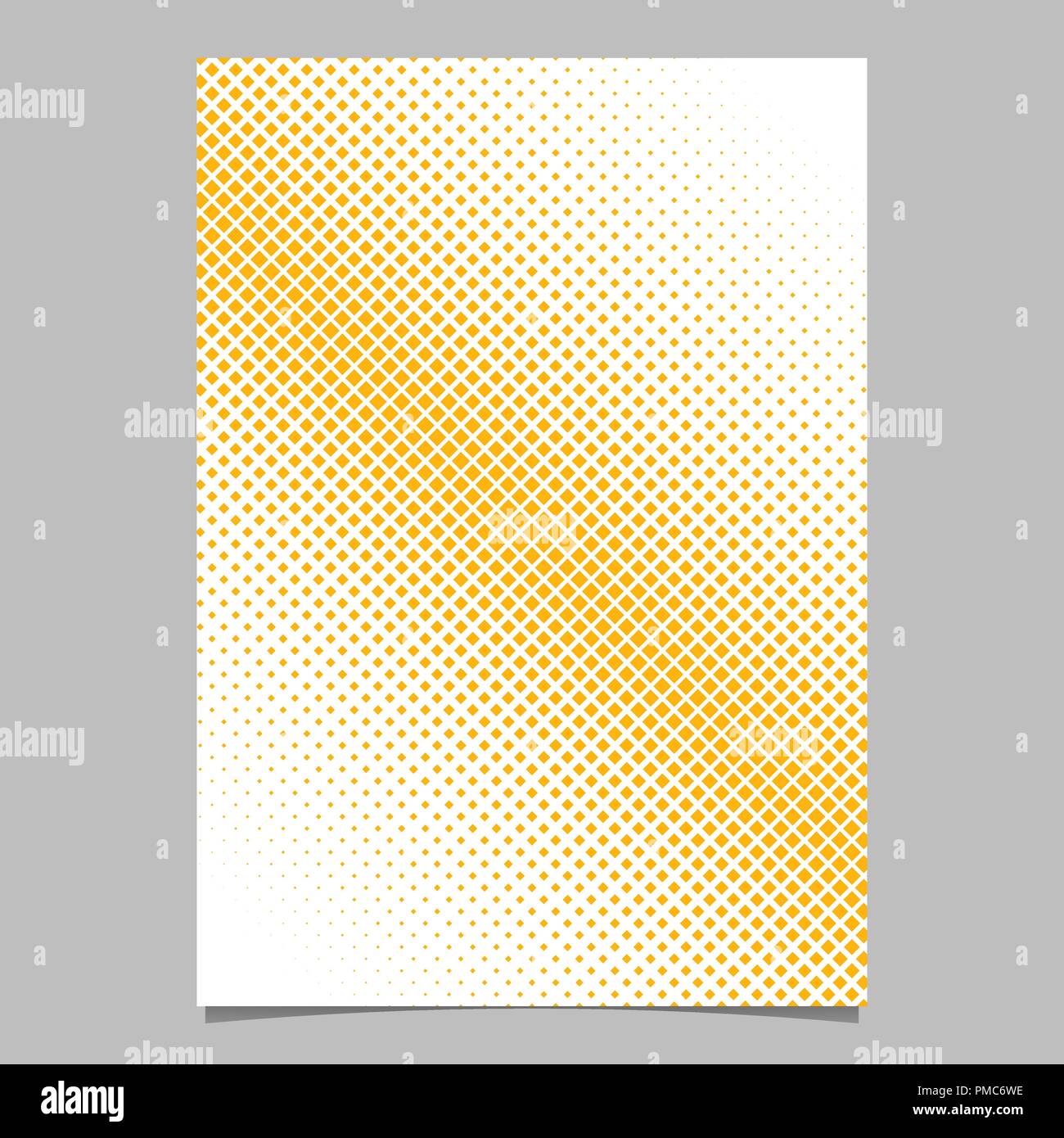 Halftone Square Pattern Background Brochure Template With Diagonal Squares Stock Vector Image