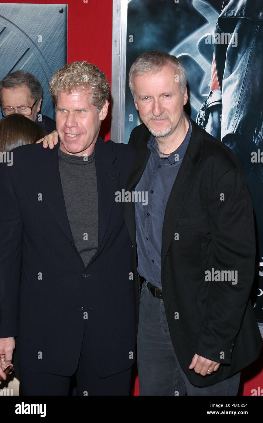 "Hellboy" Premiere 3/30/04 Ron Pearlman & James Cameron Photo by Joseph ...