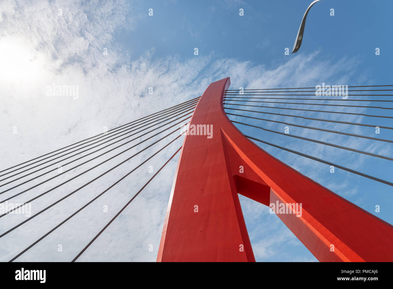 Cable stayed steel bridge hi-res stock photography and images - Alamy