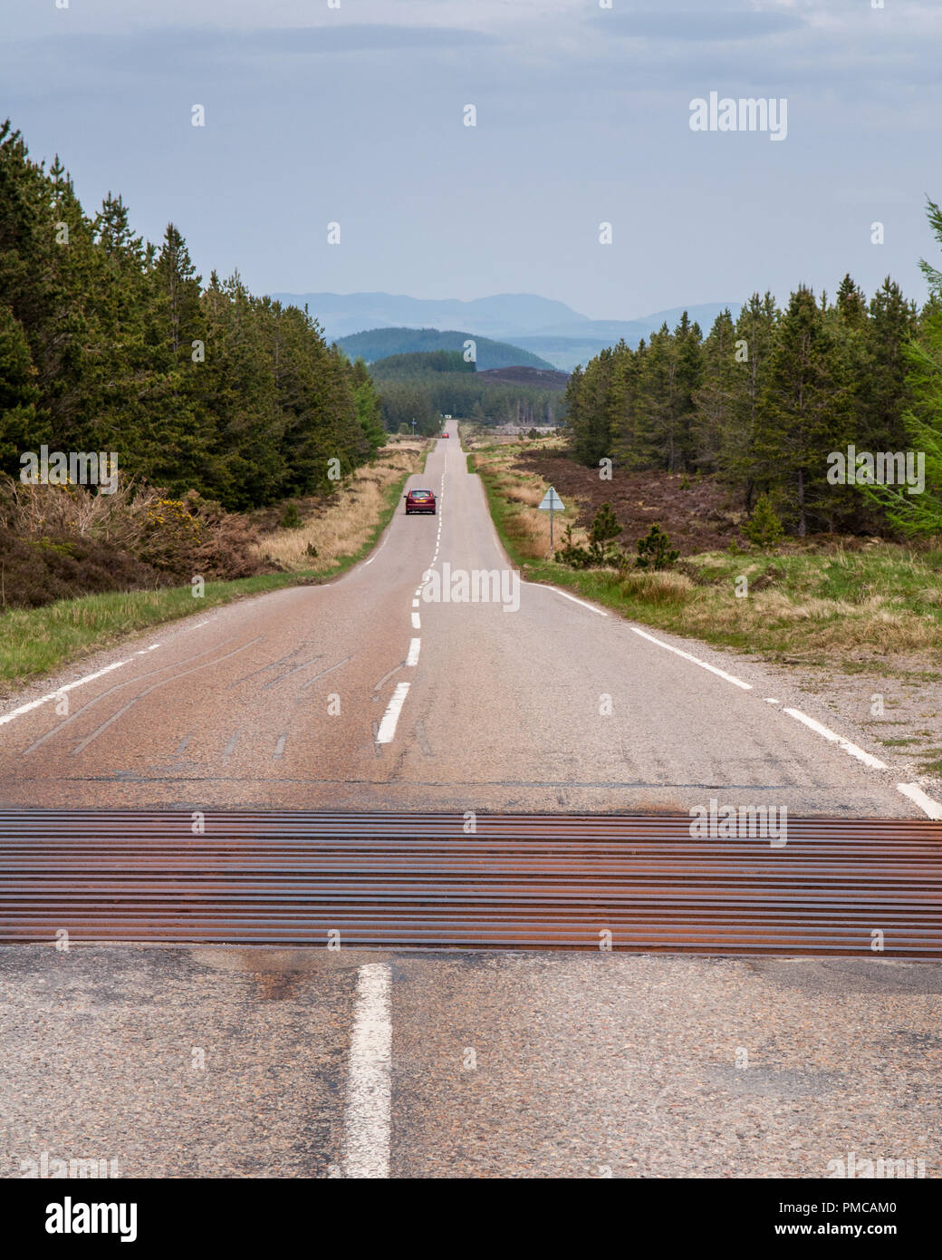 The long straight 18th century military road of General George Wade ...