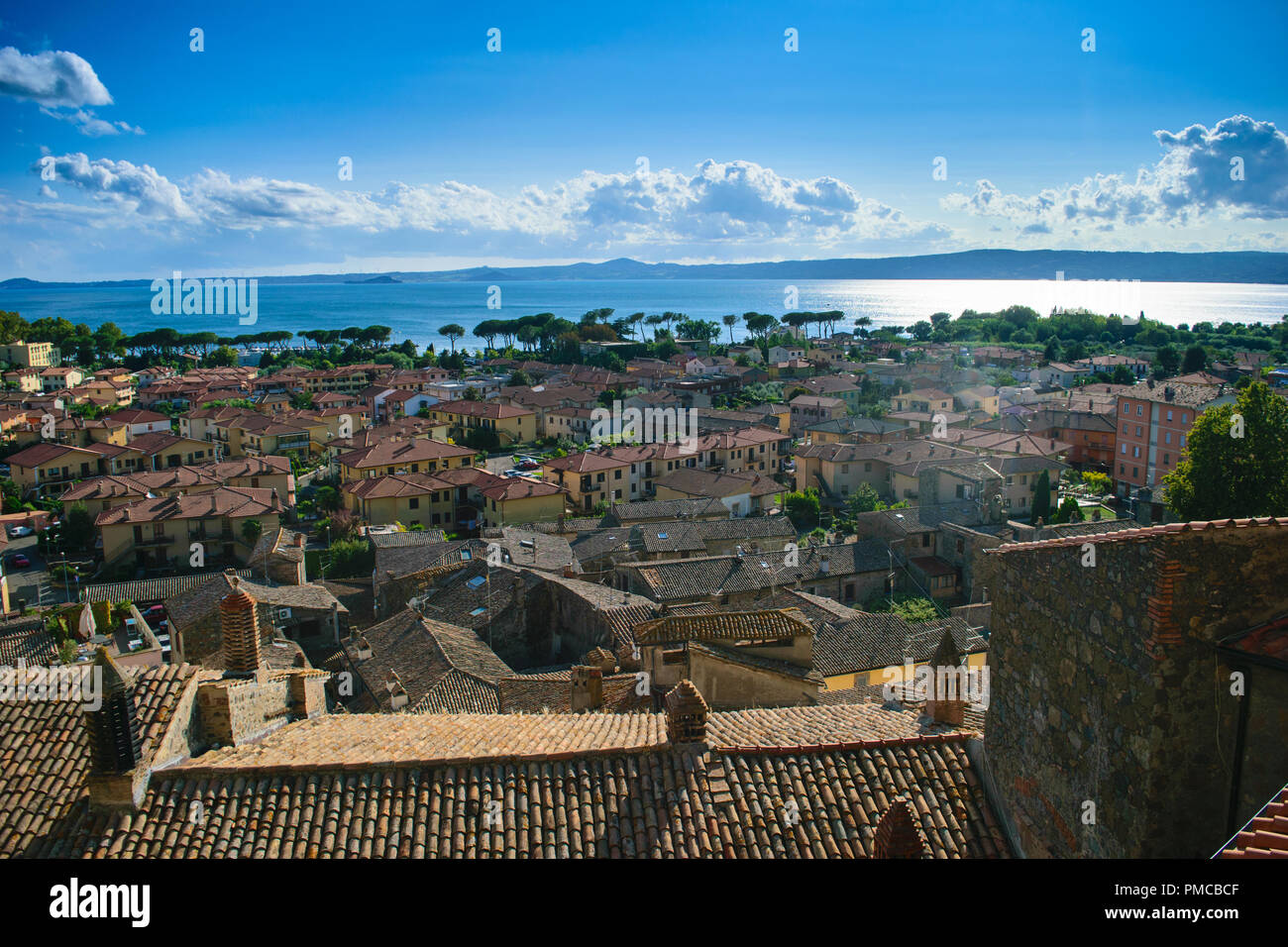 This picture shows the wonderful city bolsena in the middle of italy ...