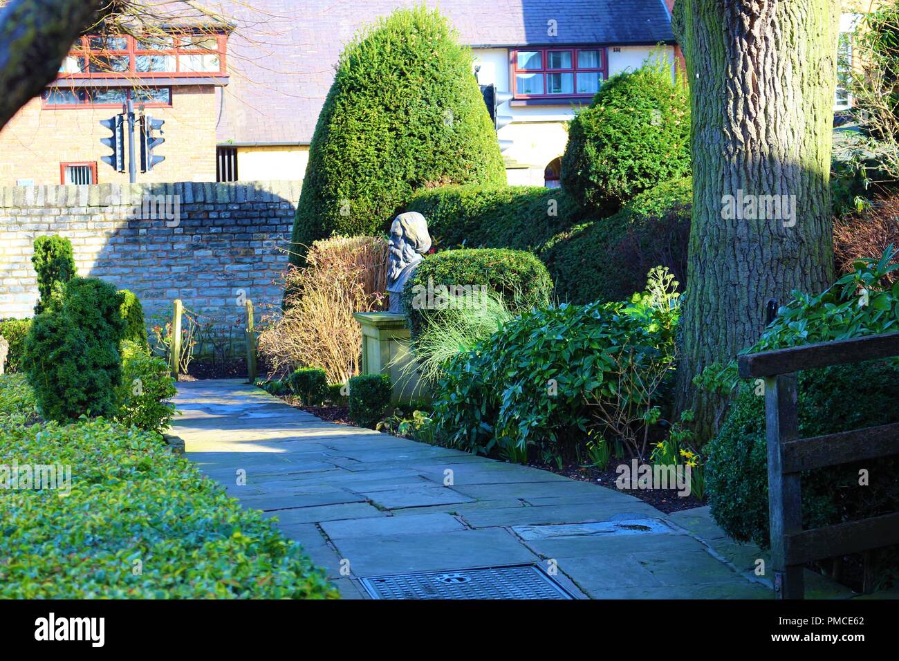 Hall’s Croft garden in Stratford-upon-Avon. Hall’s Croft was owned by ...