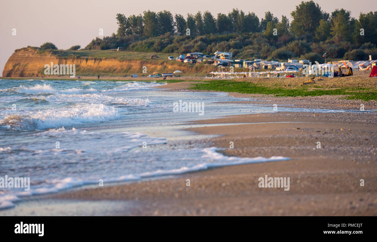Small wave hitting sea shore hi-res stock photography and images - Alamy