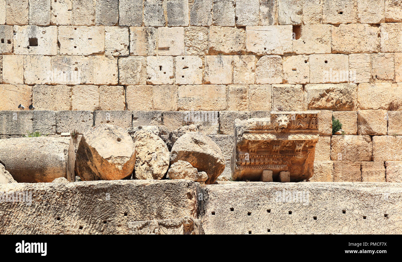 Baalbek Roman Ruins, Lebanon Stock Photo - Alamy