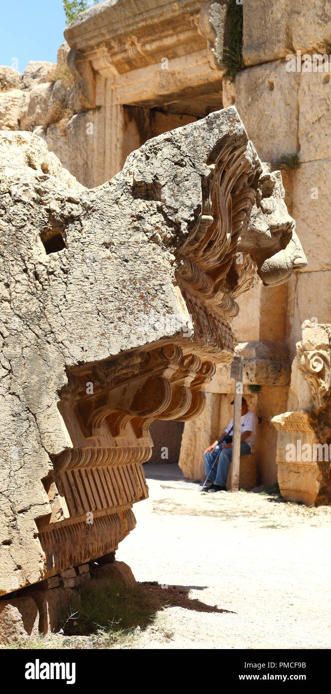 Baalbek Roman Ruins, Lebanon Stock Photo - Alamy