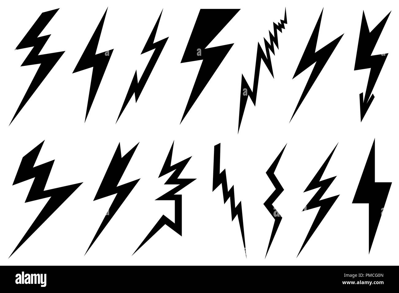 Illustration electric lightning bolts hi-res stock photography and ...