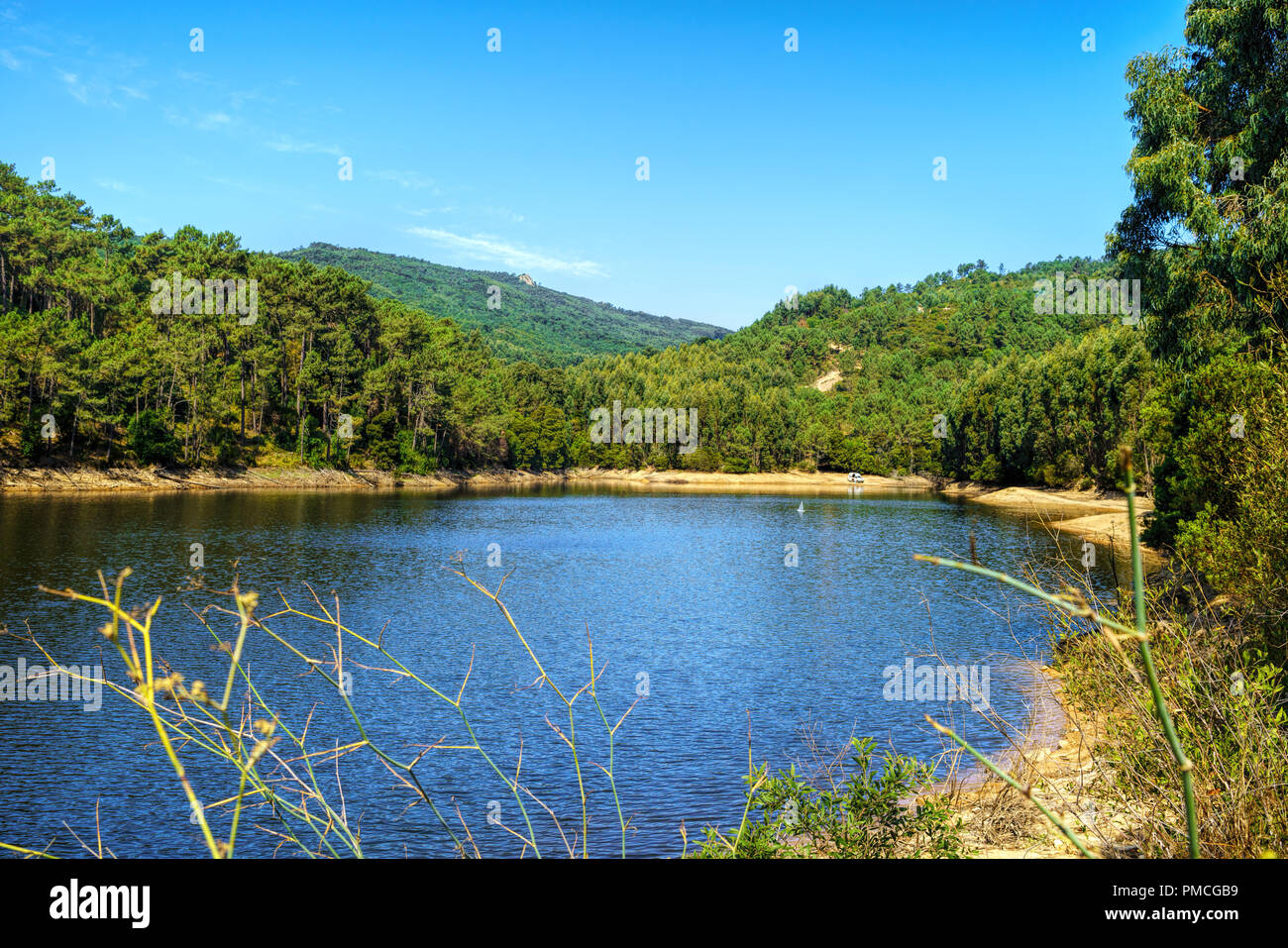 View of the Mula river water dam, in Sintra, Portugal Stock Photo - Alamy