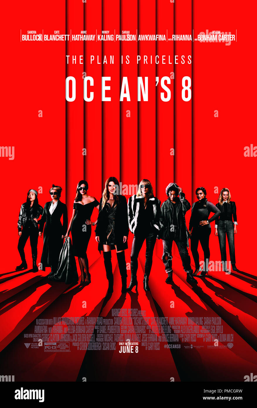 Ocean's 8 movie poster hi-res stock photography and images - Alamy