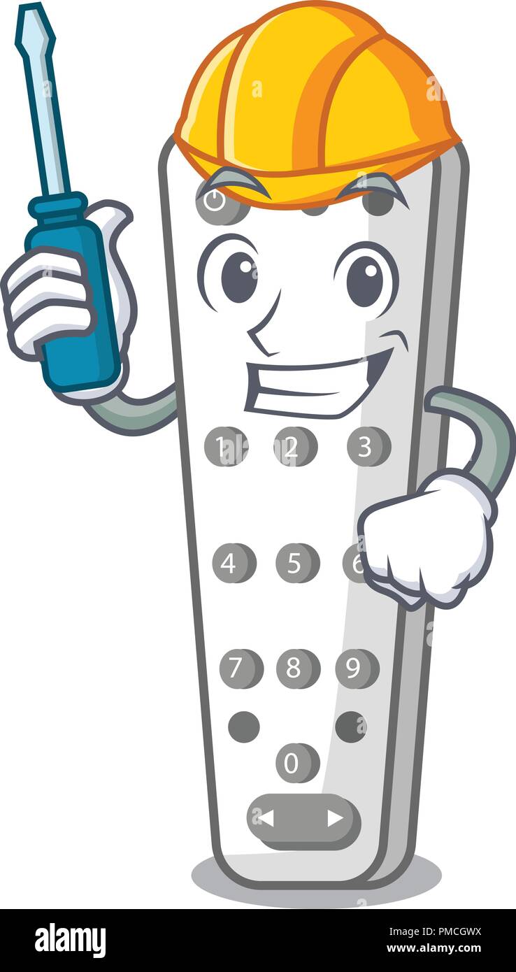 Automotive cartoon remote control of air conditioner Stock Vector Image ...