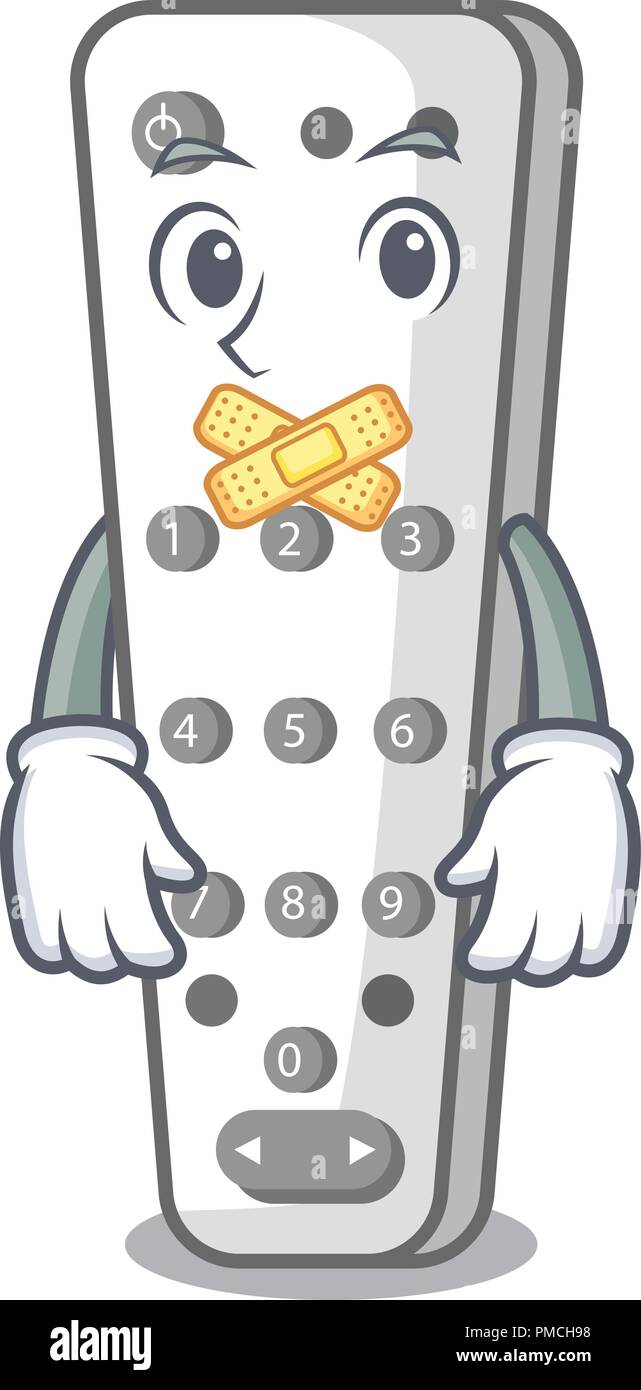 Silent cartoon remote control of air conditioner Stock Vector Image ...