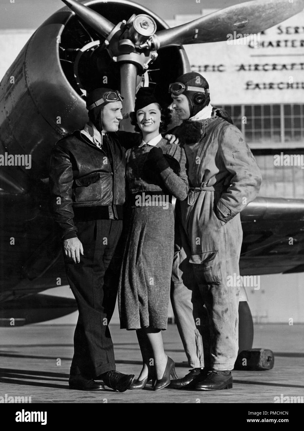 Clark Gable, Myrna Loy, Spencer Tracy, in "Test Pilot" by William ...