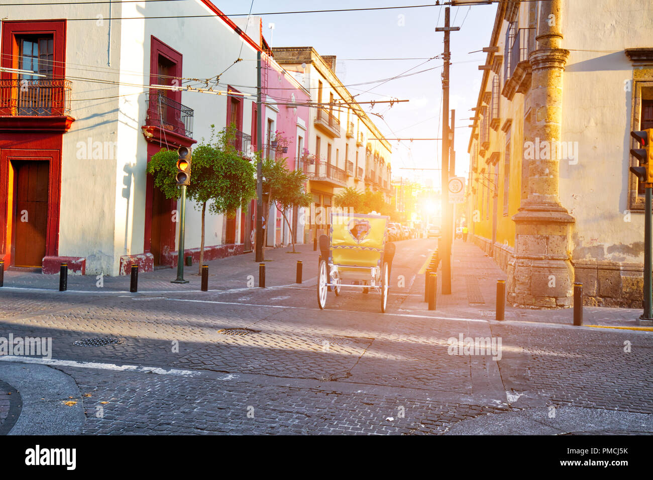 Guadalajara streets in historic center Stock Photo - Alamy