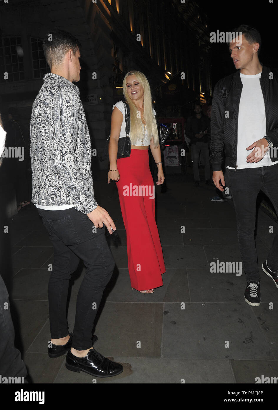 MIC Stars Tina Stinnes and Millie Wilkinson seen out in London enjoying ...