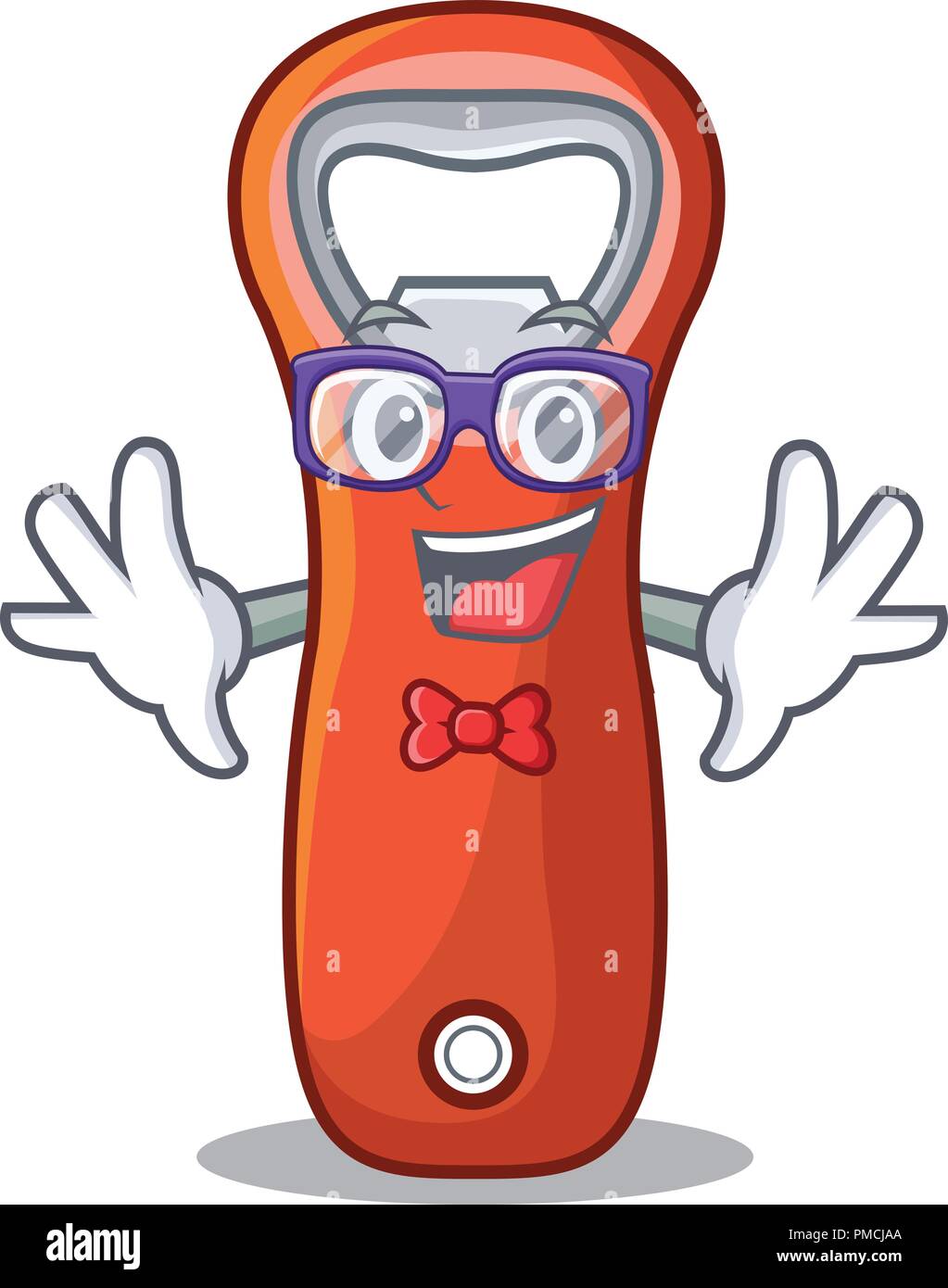 Geek aluminium bottle opener for design cartoon Stock Vector Image ...