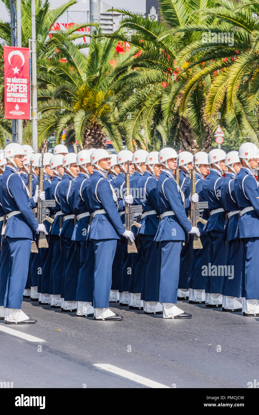 Turkish soldiers wait for Military parade at Turkish 30 August Victory ...