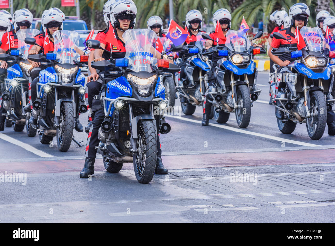 Formation Of Police Officers Motorcycles High Resolution Stock ...