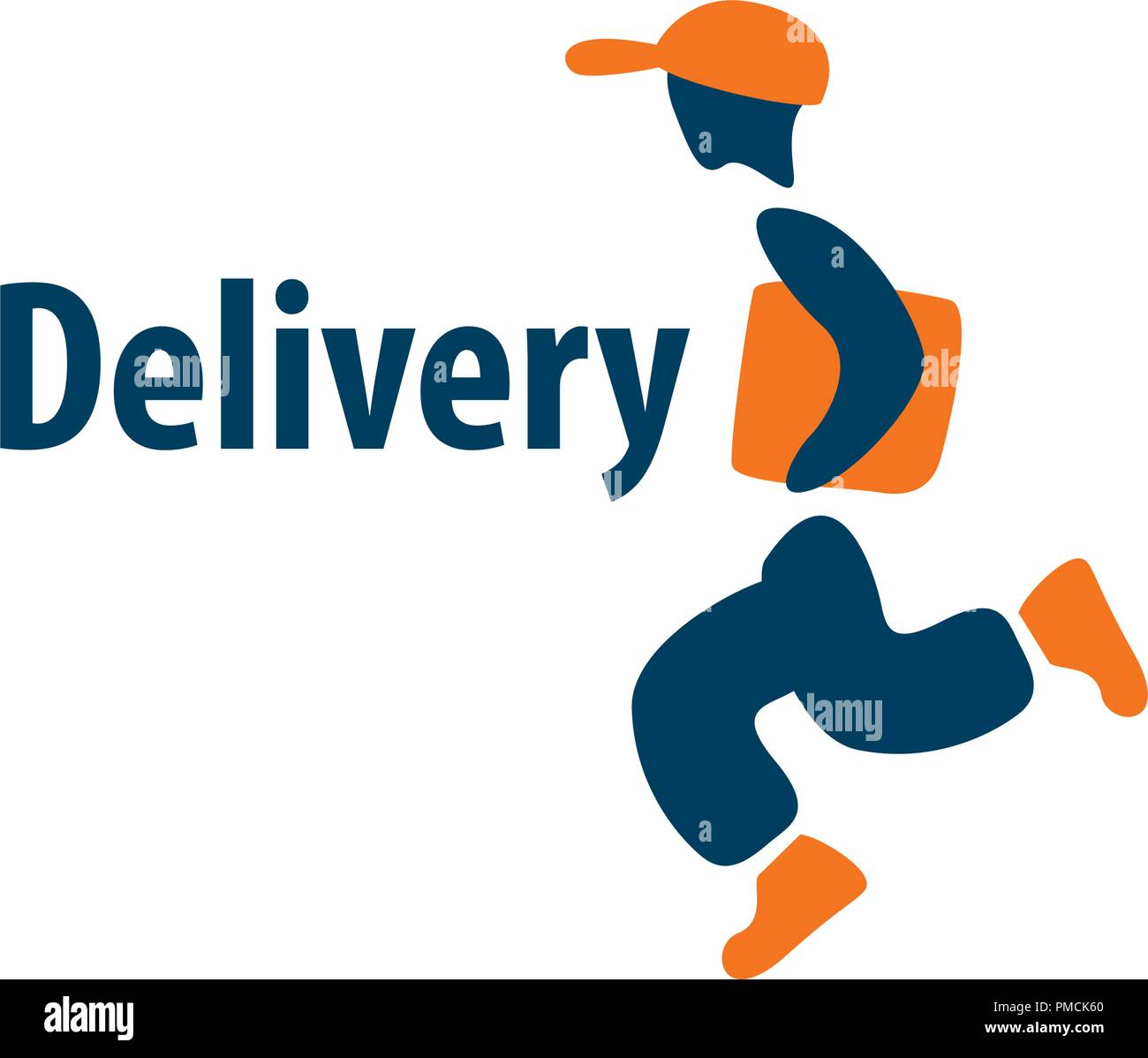 Delivery man silhouette Cut Out Stock Images & Pictures - Alamy