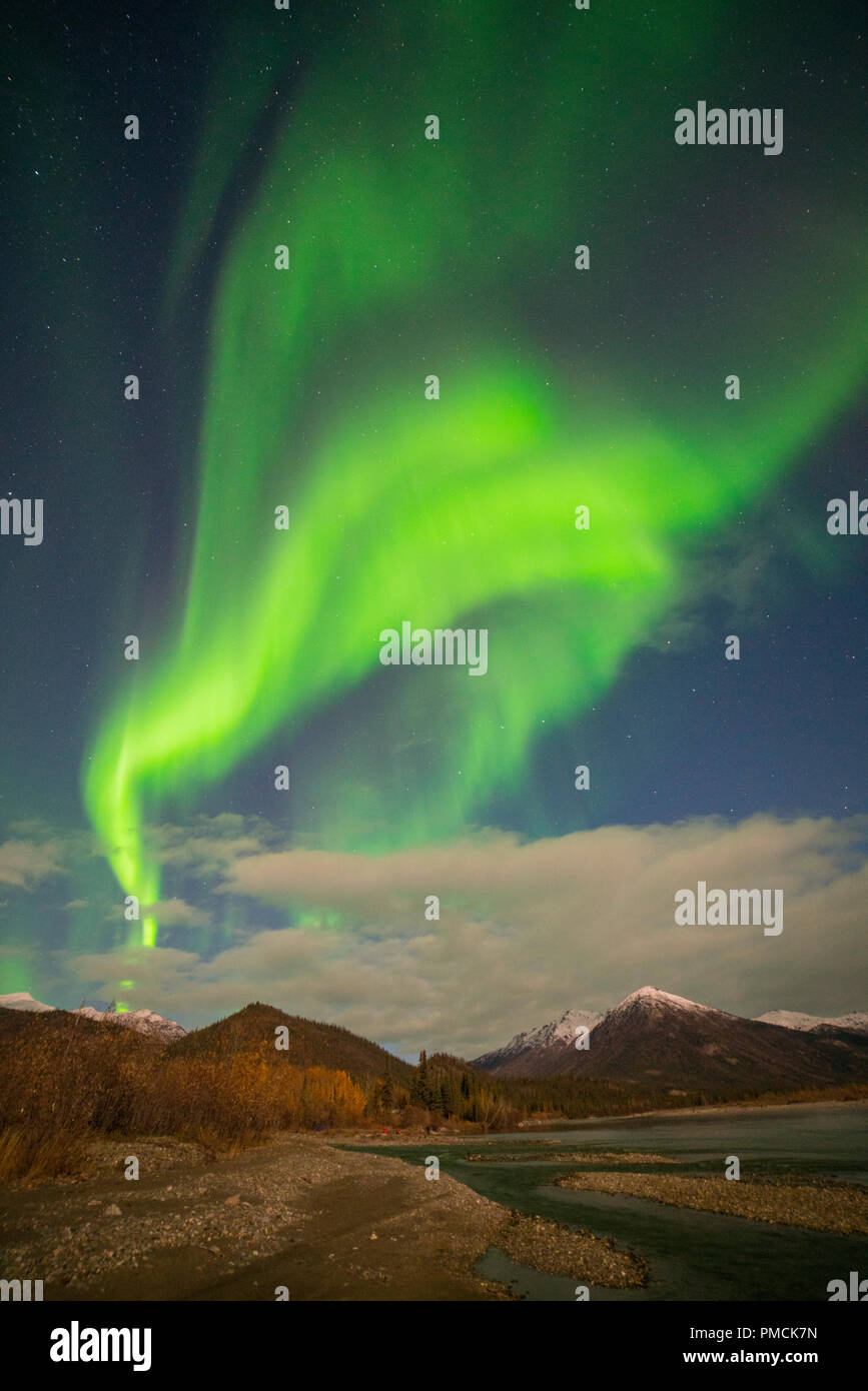 Aurora Borealis over the Brooks Range, Alaska Stock Photo - Alamy