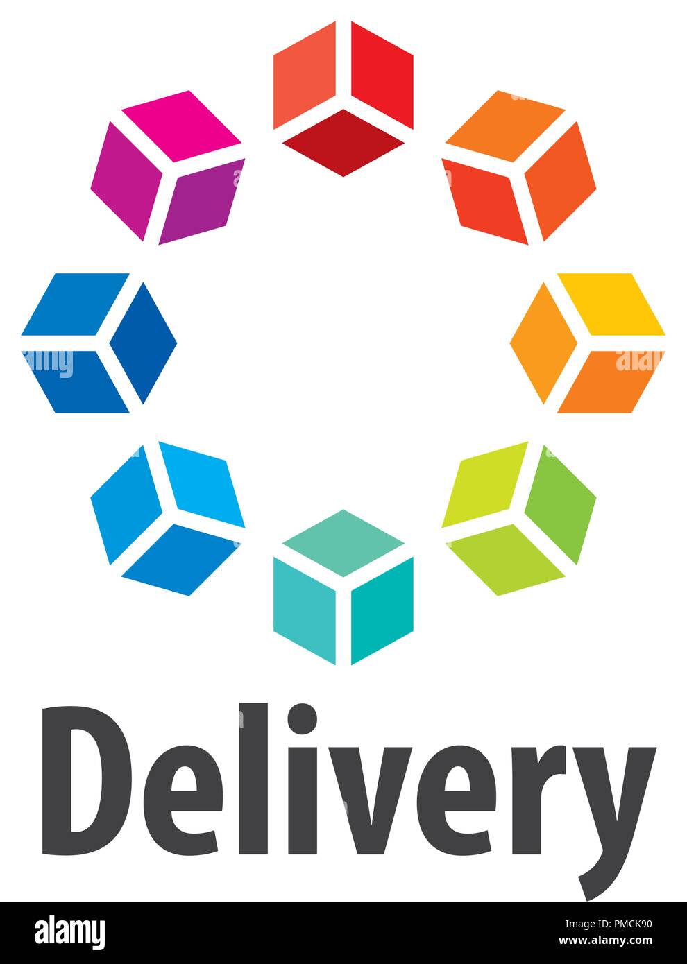 Delivery Logo Template Stock Vector Image & Art - Alamy