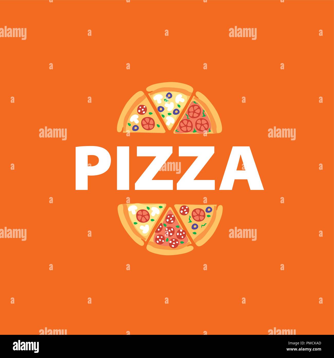 pizza vector logo Stock Vector Image & Art - Alamy