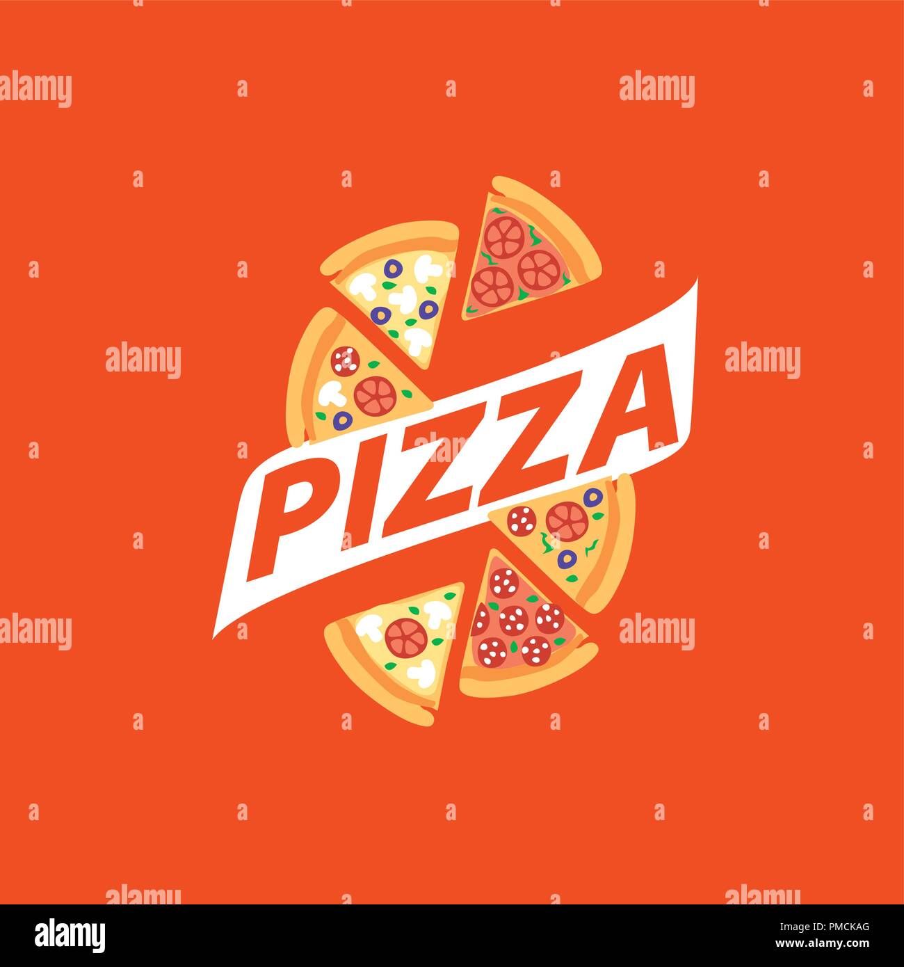 pizza vector logo Stock Vector Image & Art - Alamy