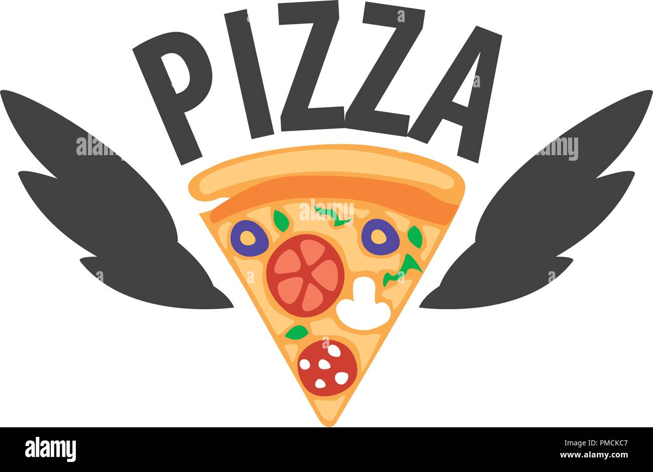 pizza vector logo Stock Vector Image & Art - Alamy