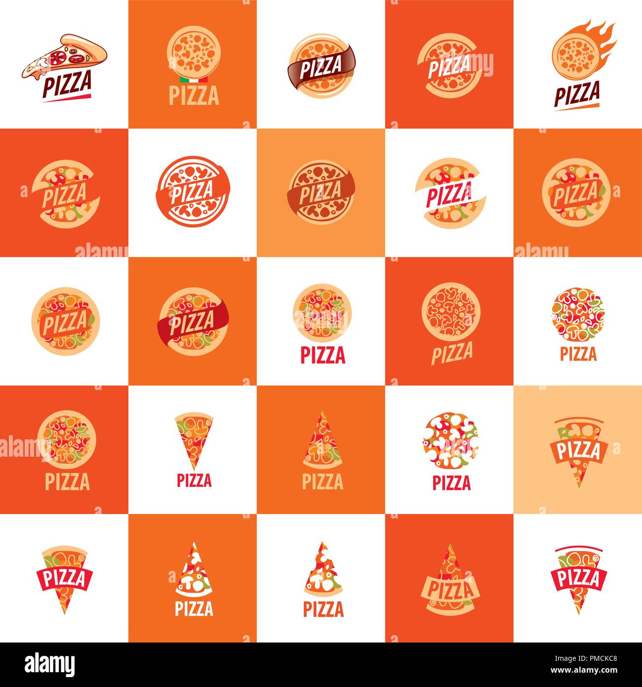 Pizza design menu banner Cut Out Stock Images & Pictures - Alamy