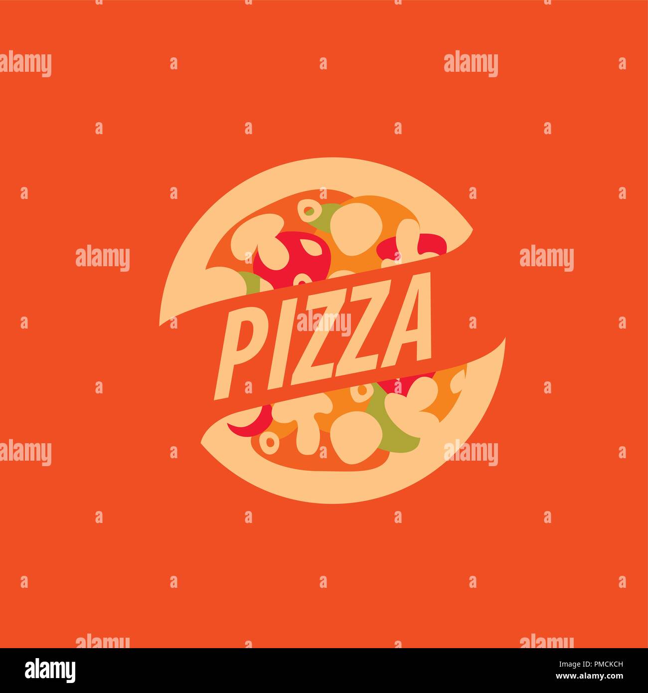 pizza vector logo Stock Vector Image & Art - Alamy