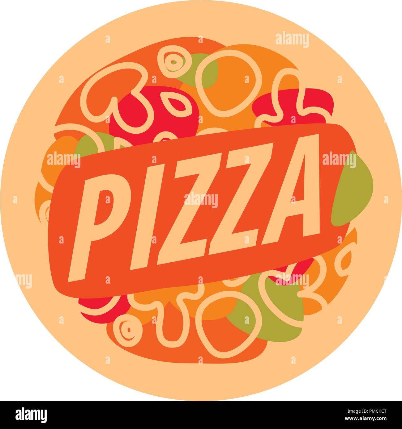 pizza vector logo Stock Vector Image & Art - Alamy