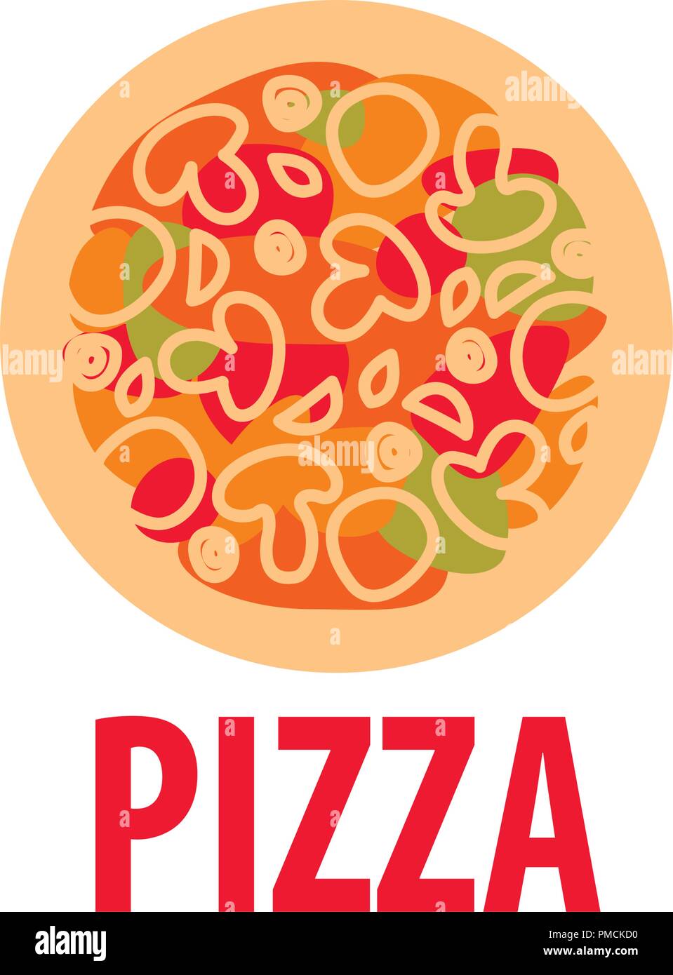 pizza vector logo Stock Vector Image & Art - Alamy