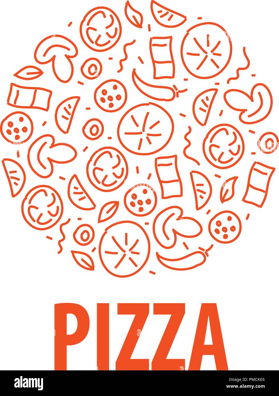 pizza vector logo Stock Vector Image & Art - Alamy