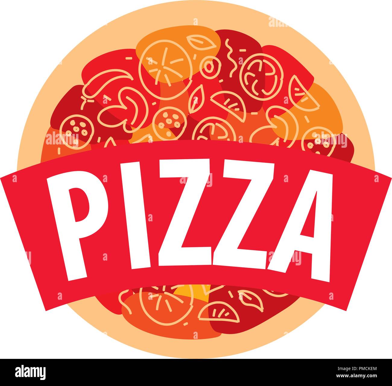 pizza vector logo Stock Vector Image & Art - Alamy