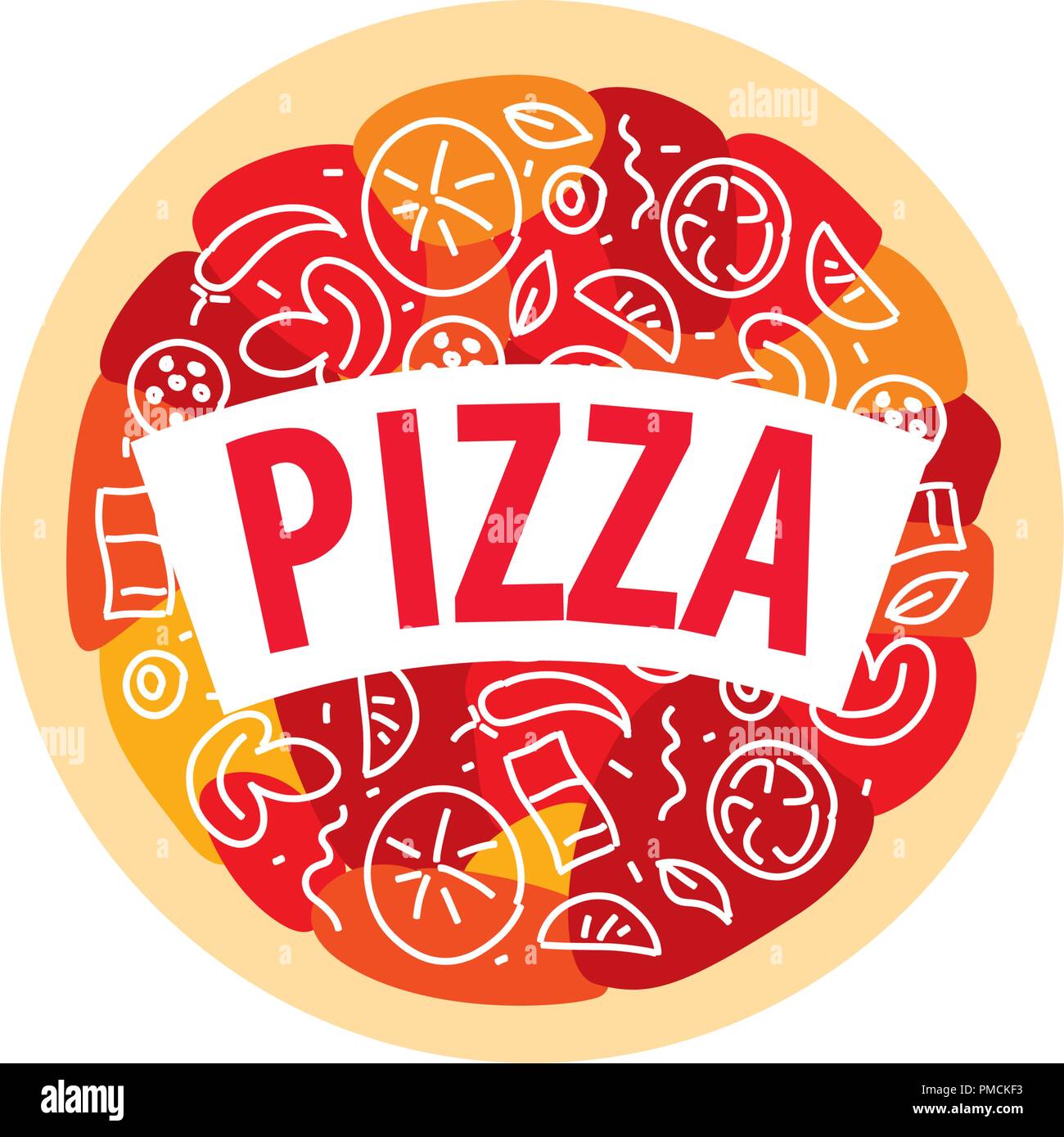 pizza vector logo Stock Vector Image & Art - Alamy