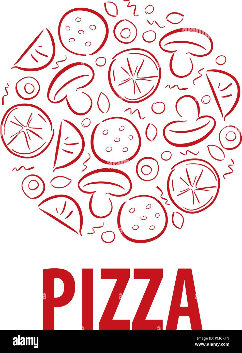 pizza vector logo Stock Vector Image & Art - Alamy
