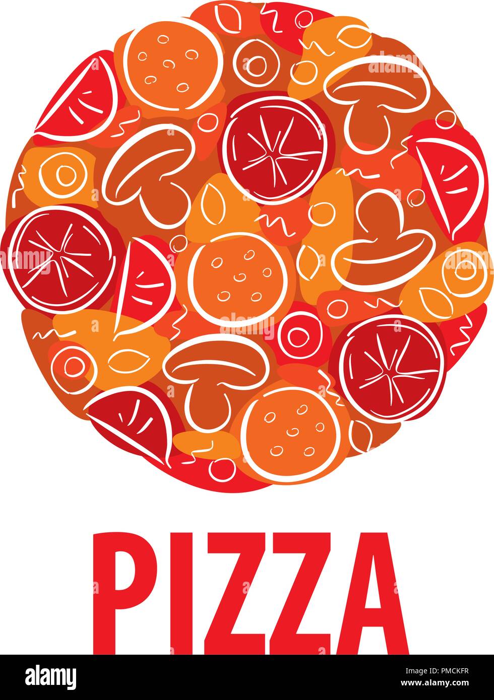 pizza vector logo Stock Vector Image & Art - Alamy