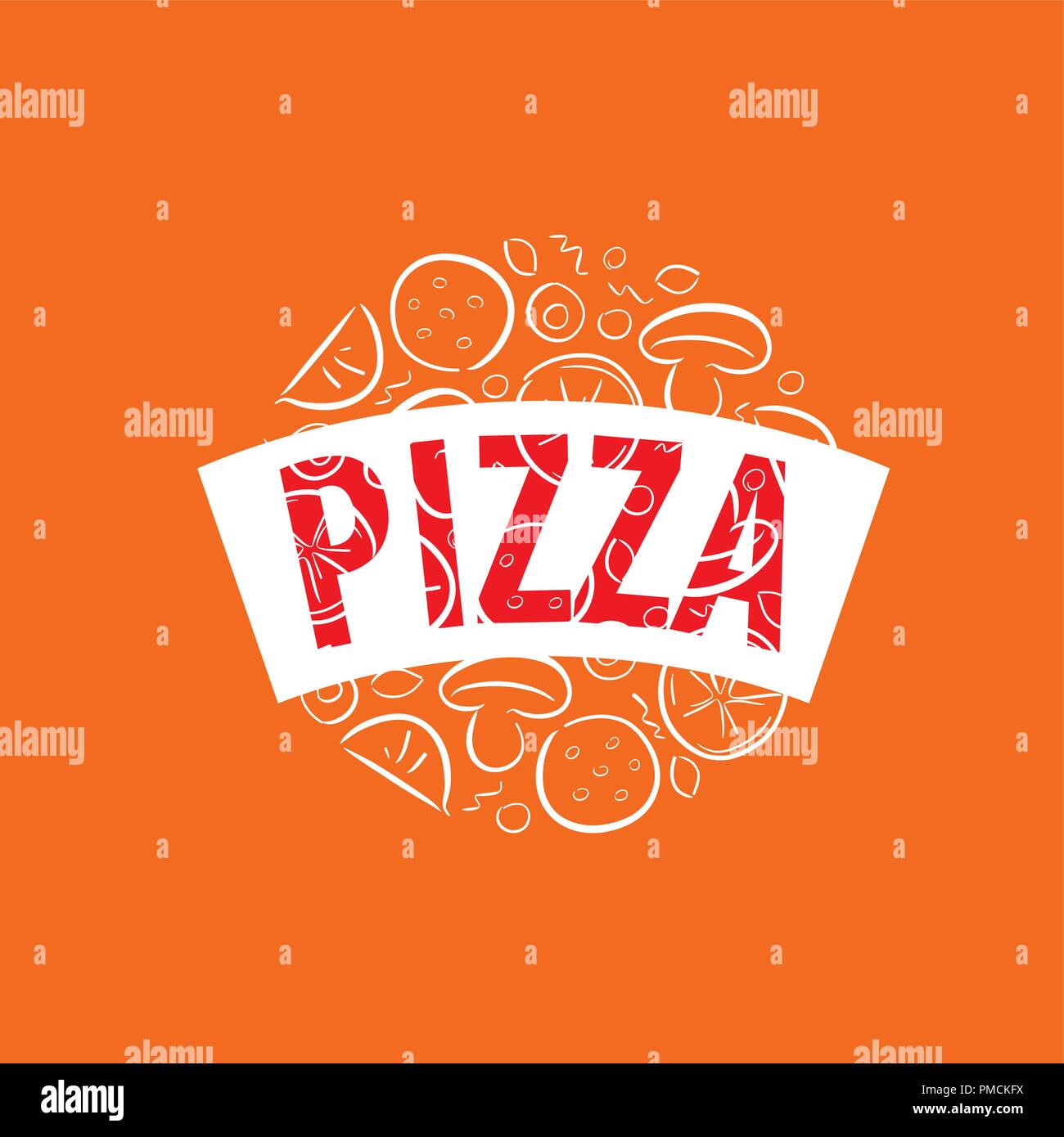 pizza vector logo Stock Vector Image & Art - Alamy