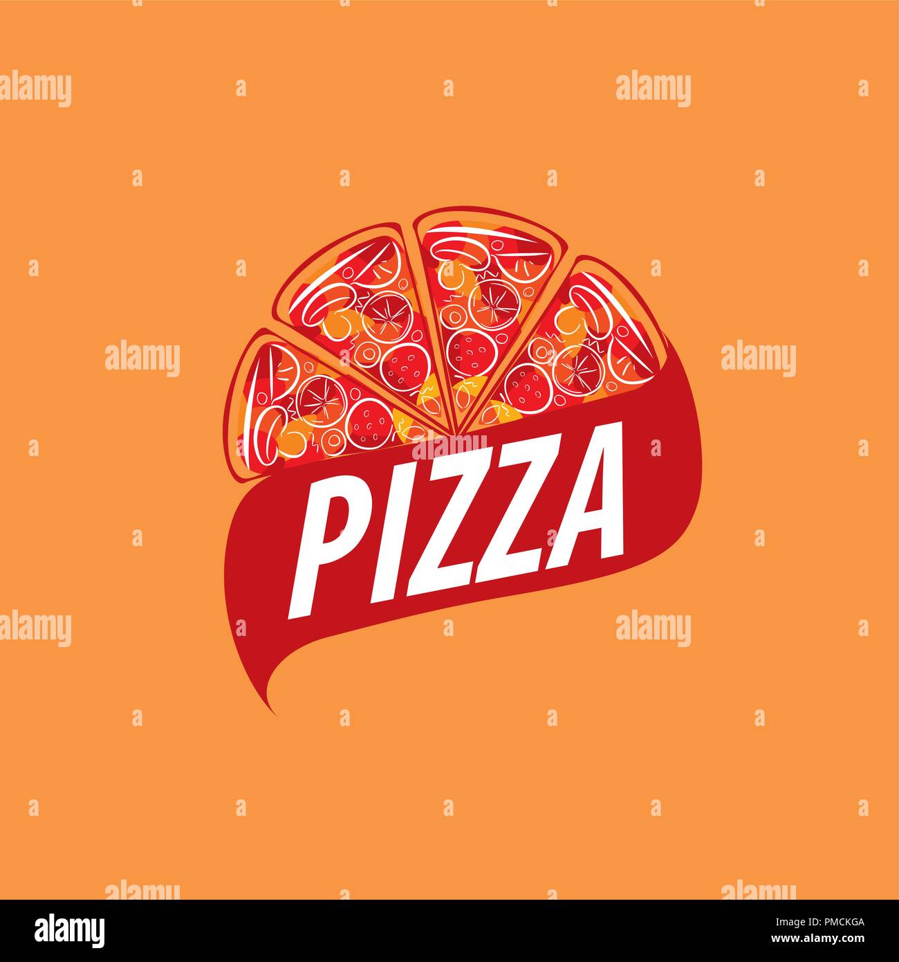 pizza vector logo Stock Vector Image & Art - Alamy