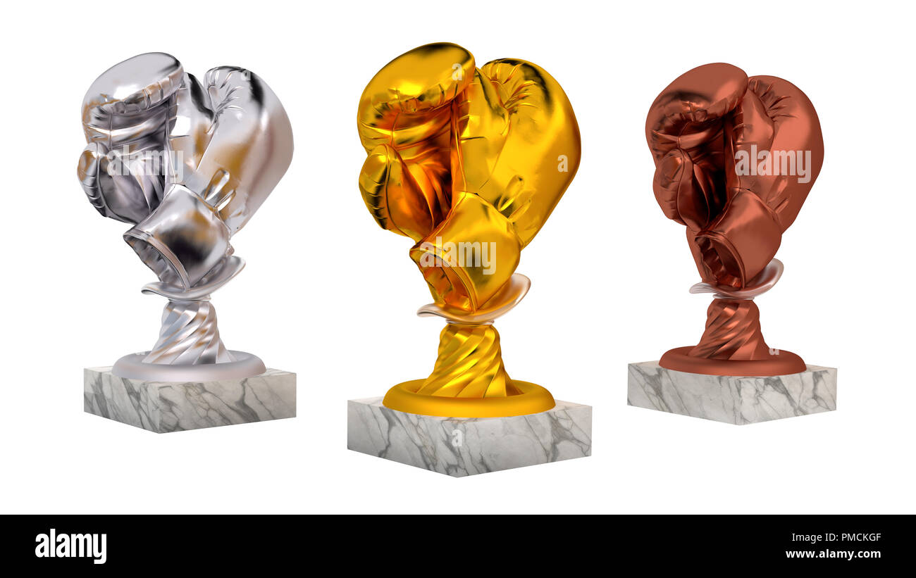 Boxing podium gold silver bronze hi-res stock photography and images ...