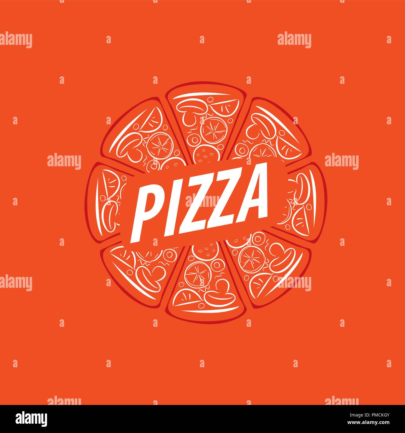 pizza vector logo Stock Vector Image & Art - Alamy