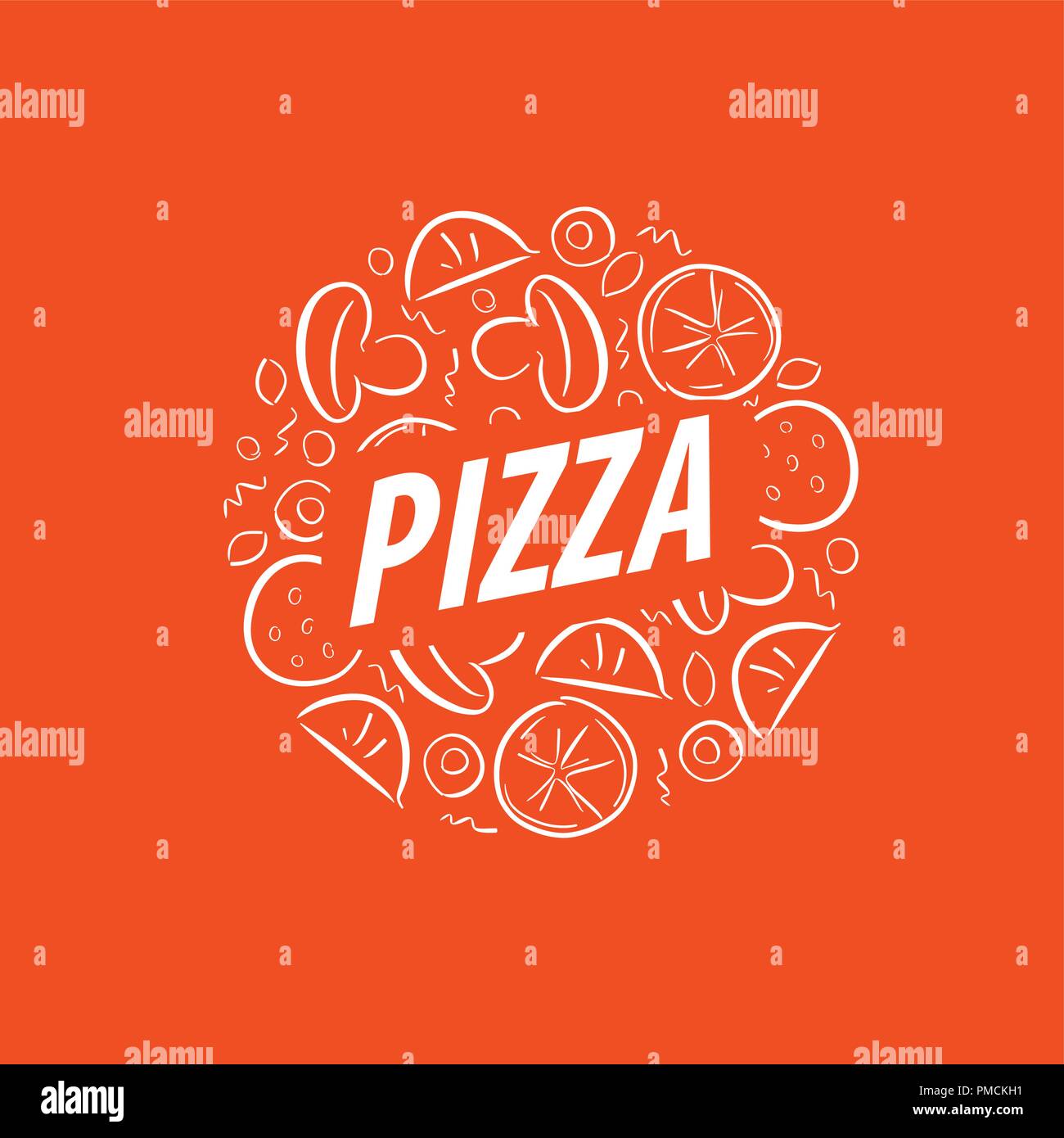 pizza vector logo Stock Vector Image & Art - Alamy