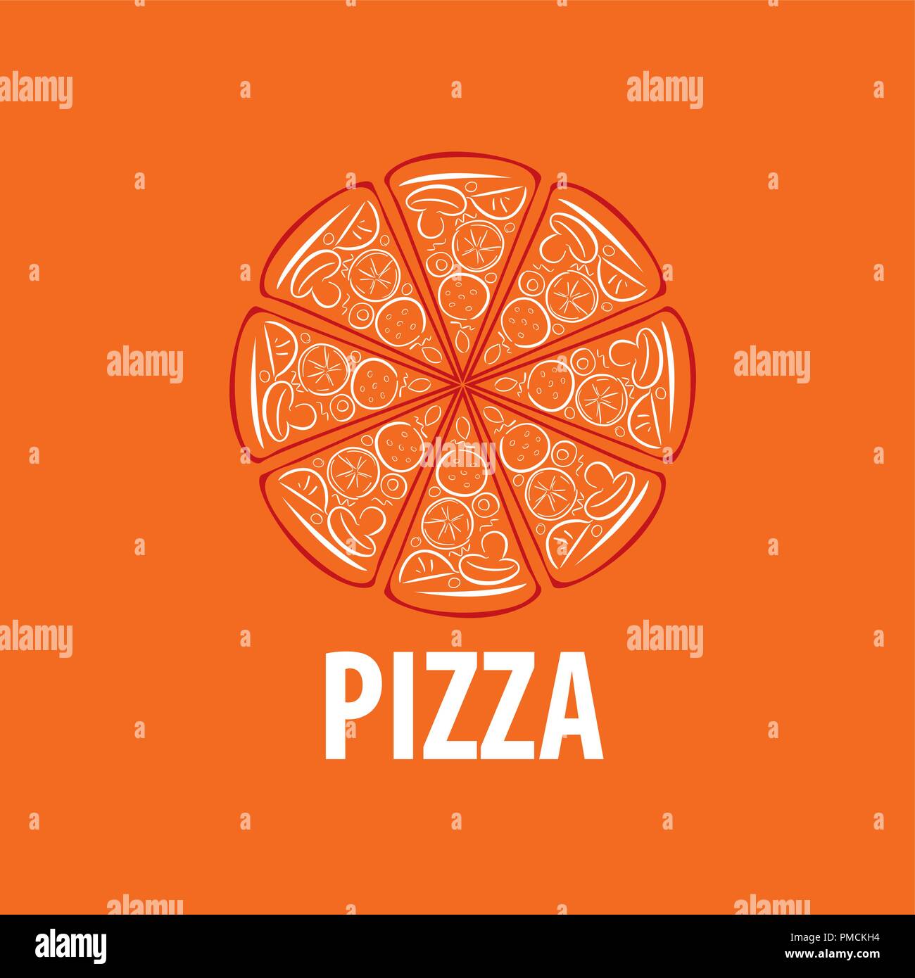 pizza vector logo Stock Vector Image & Art - Alamy