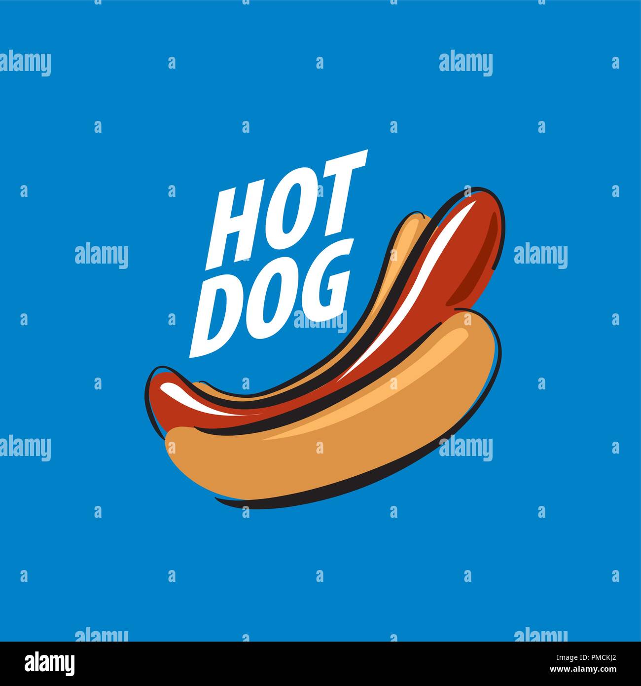 vector logo hot dog Stock Vector Image & Art - Alamy