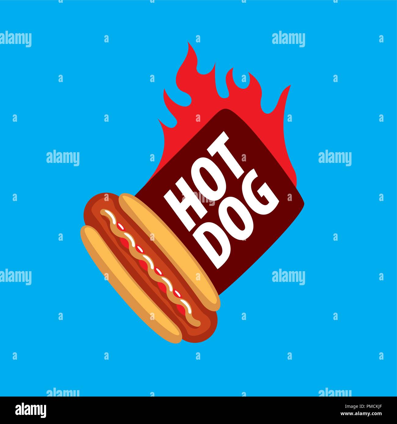 Hot dog eatery Stock Vector Images - Alamy