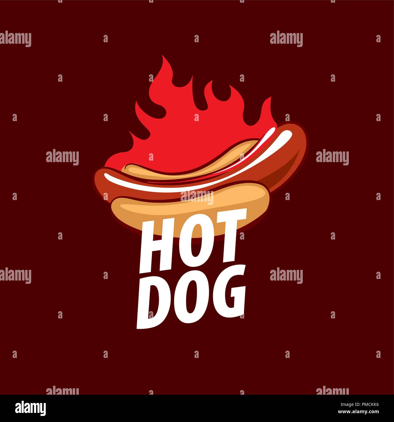 vector logo hot dog Stock Vector Image & Art - Alamy