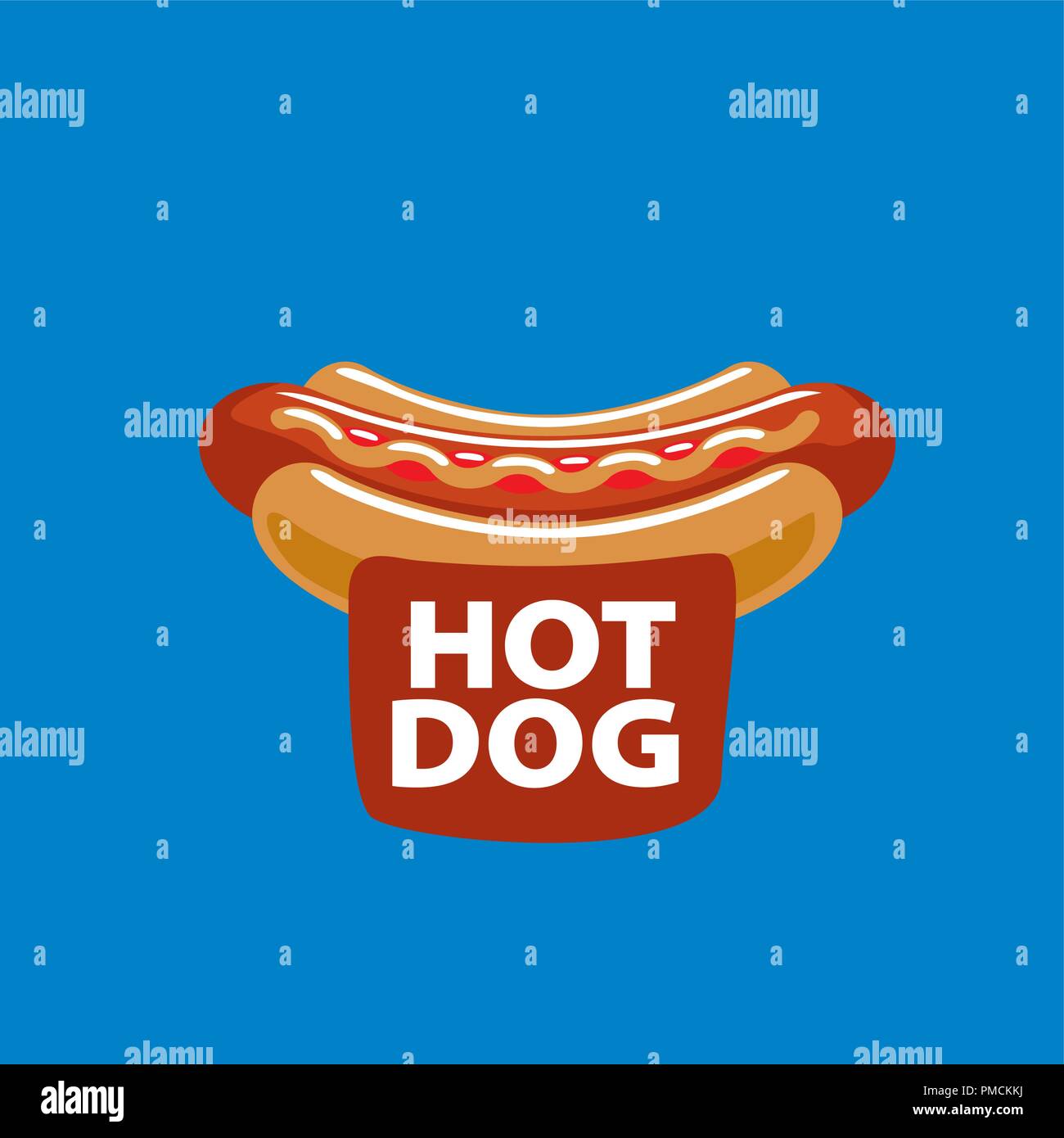 vector logo hot dog Stock Vector Image & Art - Alamy