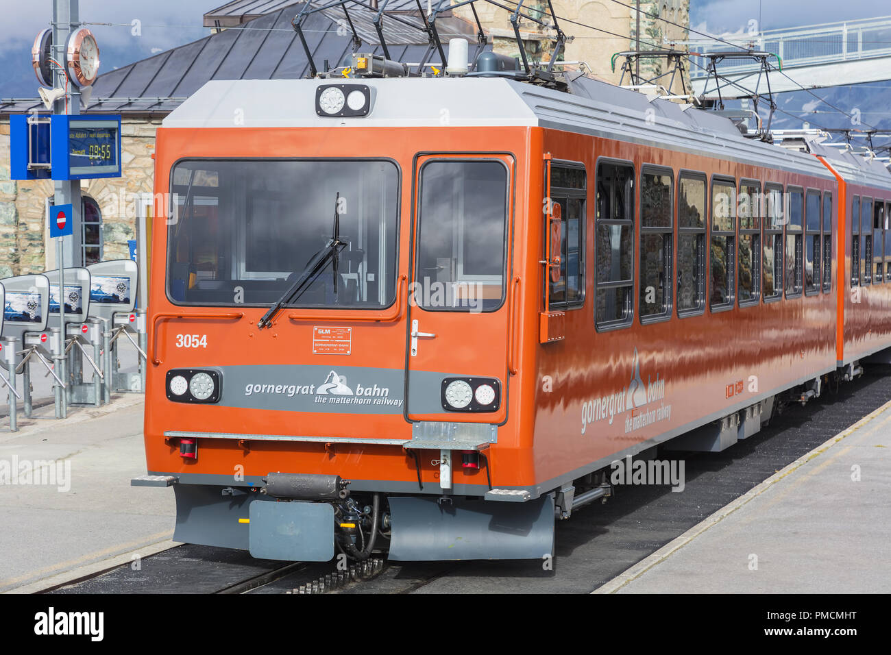 Mt. Gornegrat, Switzerland - September 16, 2018: a Gornergrat Railway ...